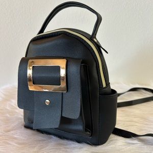 Bags | Stylish Black Mini Backpack | Poshmark